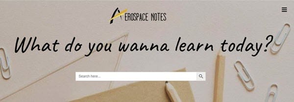 Aerospace Notes - Aerospace & Aeronautical Engineering